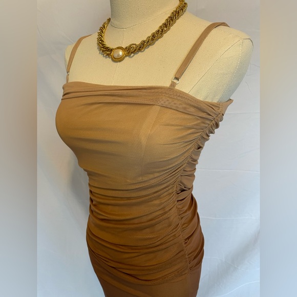 Commense | Dresses | Commense Ombre Mesh Zippered Long Dress | Poshmark